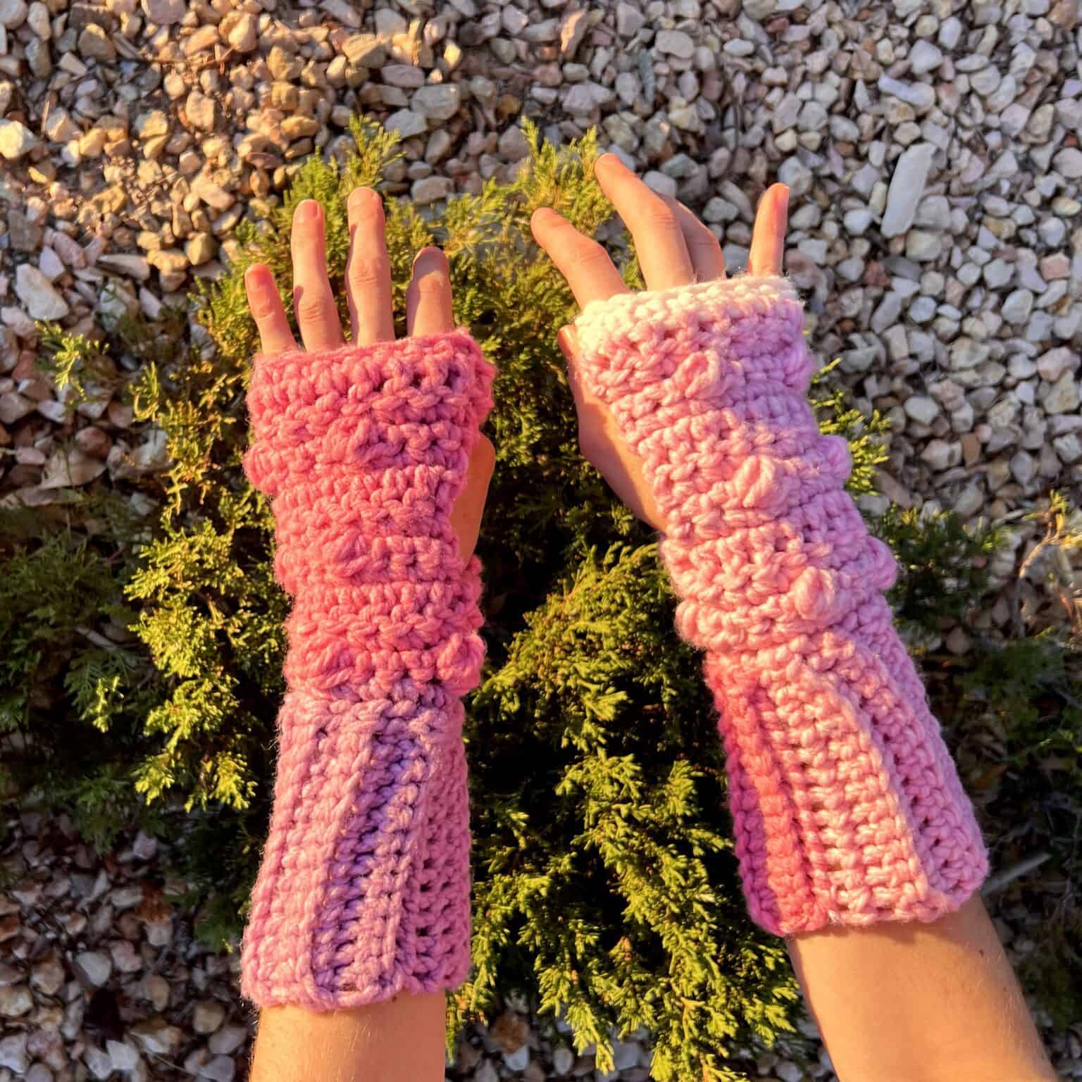 Pixie Pebble Arm Warmers- Crochet Pattern – Clover Needlecraft