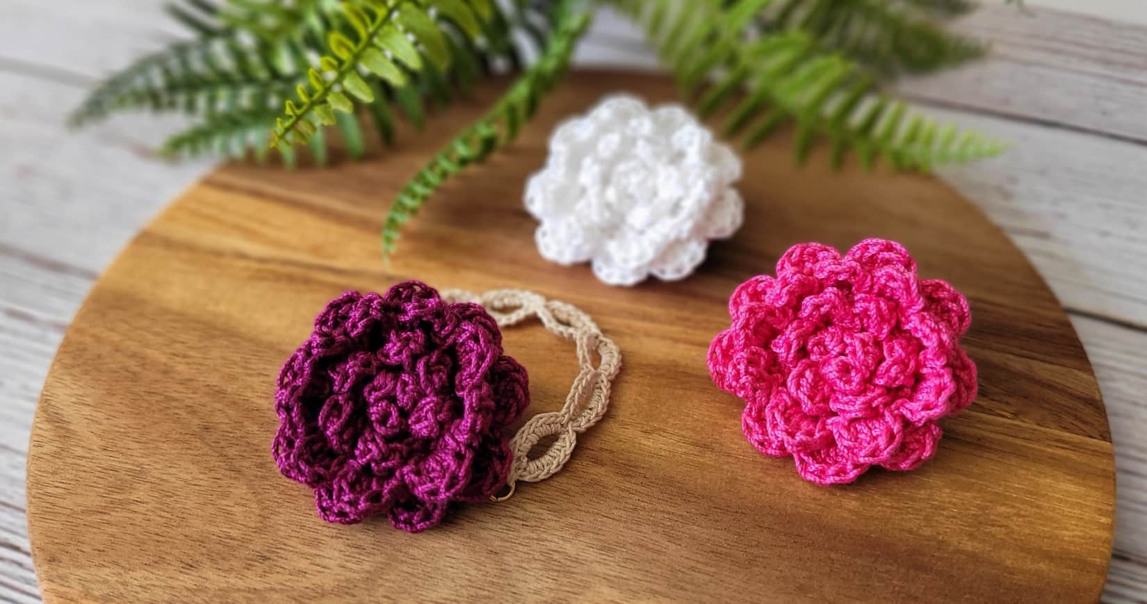 Flower Bracelet- Crochet Pattern – Clover Needlecraft