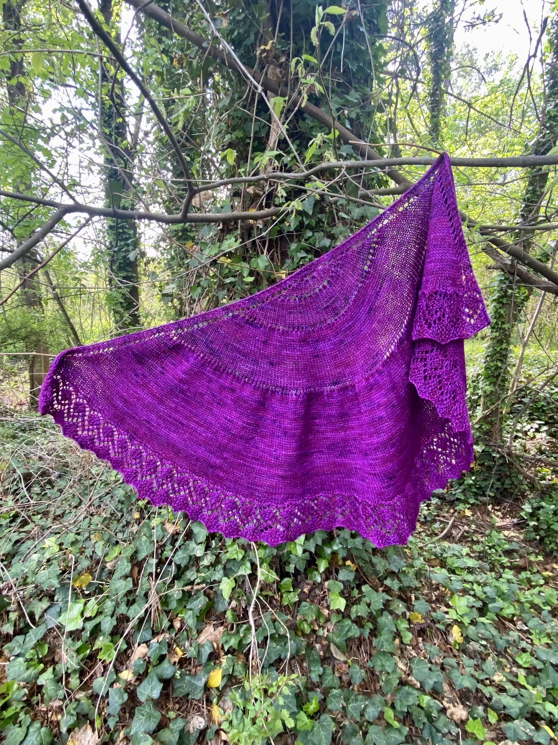 Spring Is Here Shawlette- Knitting Pattern – Clover Needlecraft