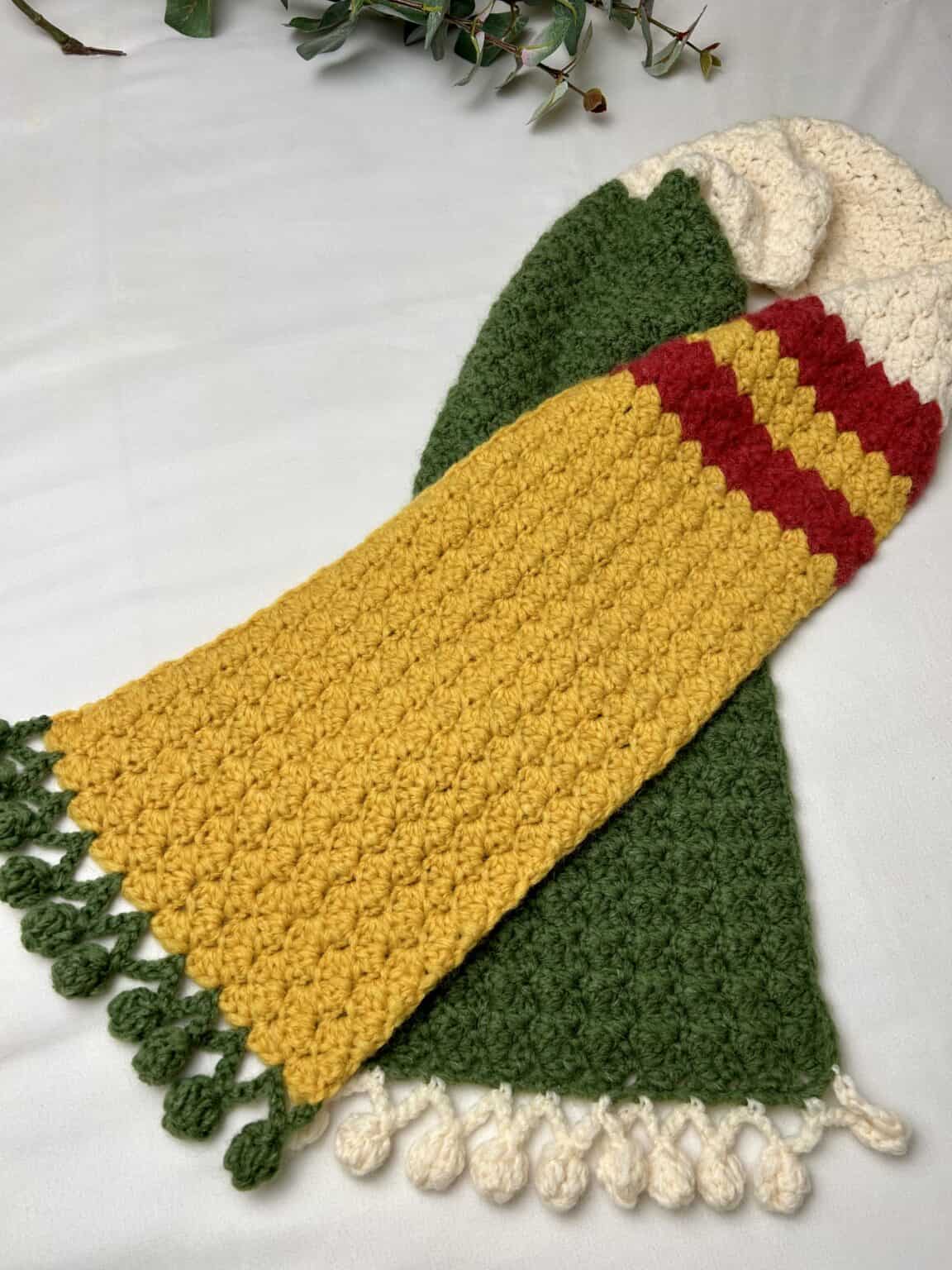 Color-Block Scarf (crochet pattern) – Clover Needlecraft