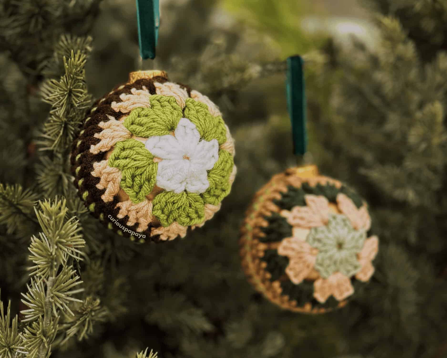 Tree Ornament: Granny Circle Baubles *free crochet pattern* – Clover ...