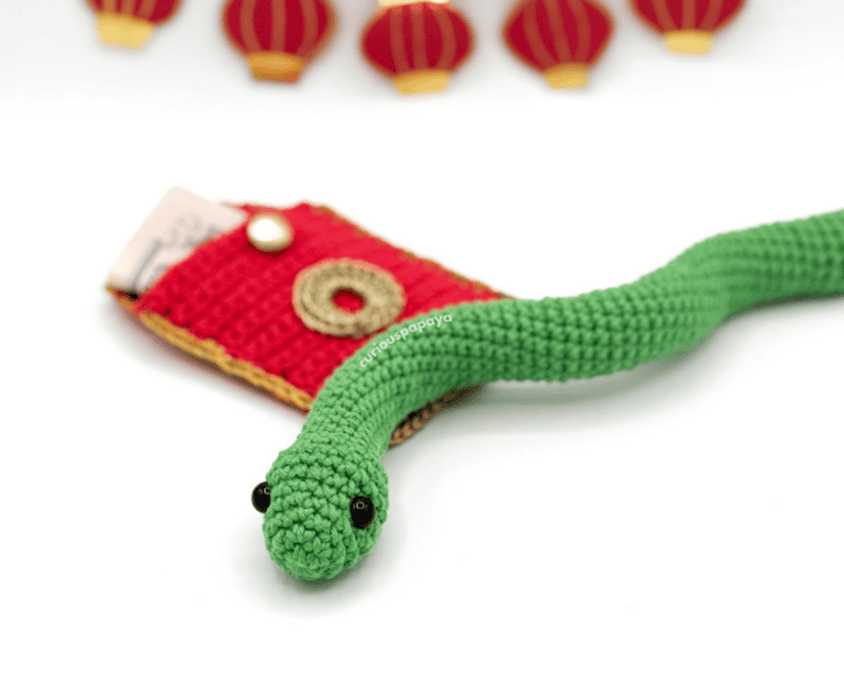 Lunar New Year Snake and Red Envelope *crochet pattern* – Clover ...
