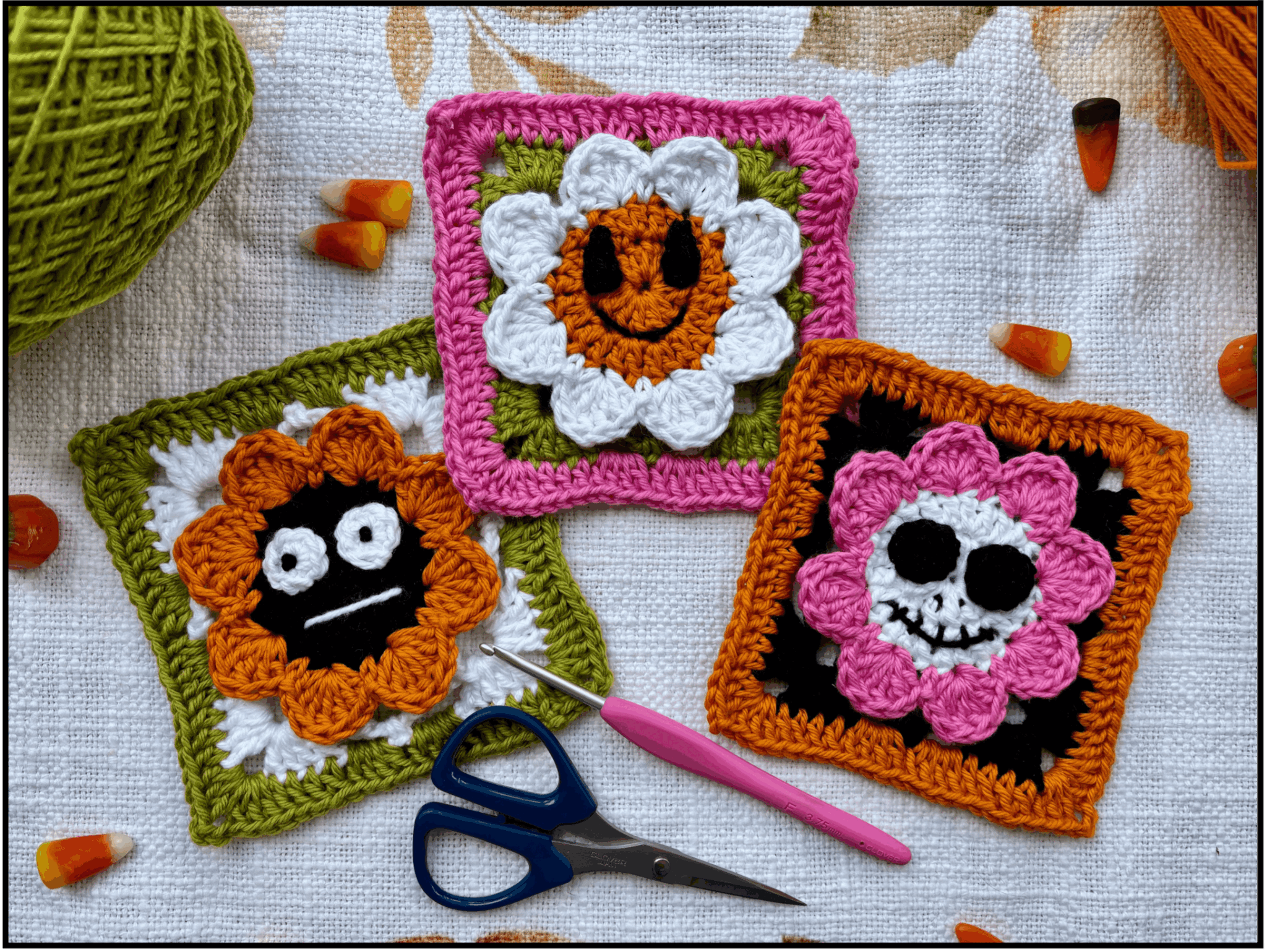 Boo-quet Granny Squares – Clover Needlecraft
